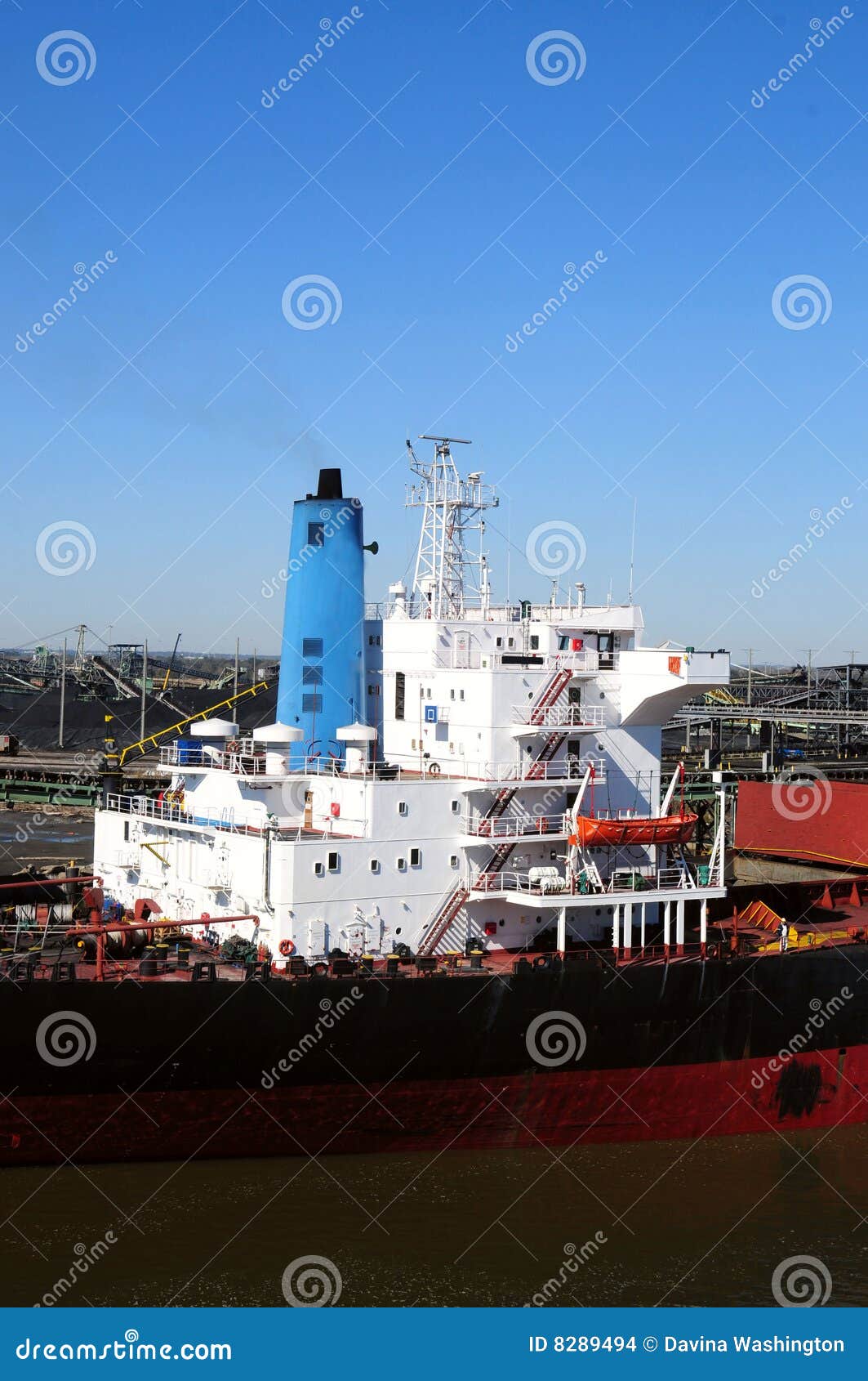 Coal Cargo Ship stock photo. Image of water, mining, design - 8289494