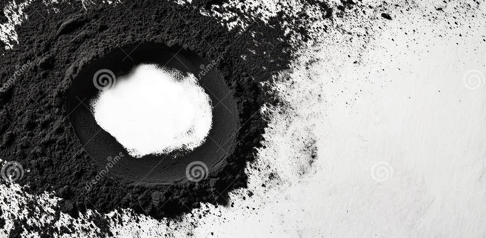 Coal Circle with an Angular Shape and a Transparent Background. Stock ...