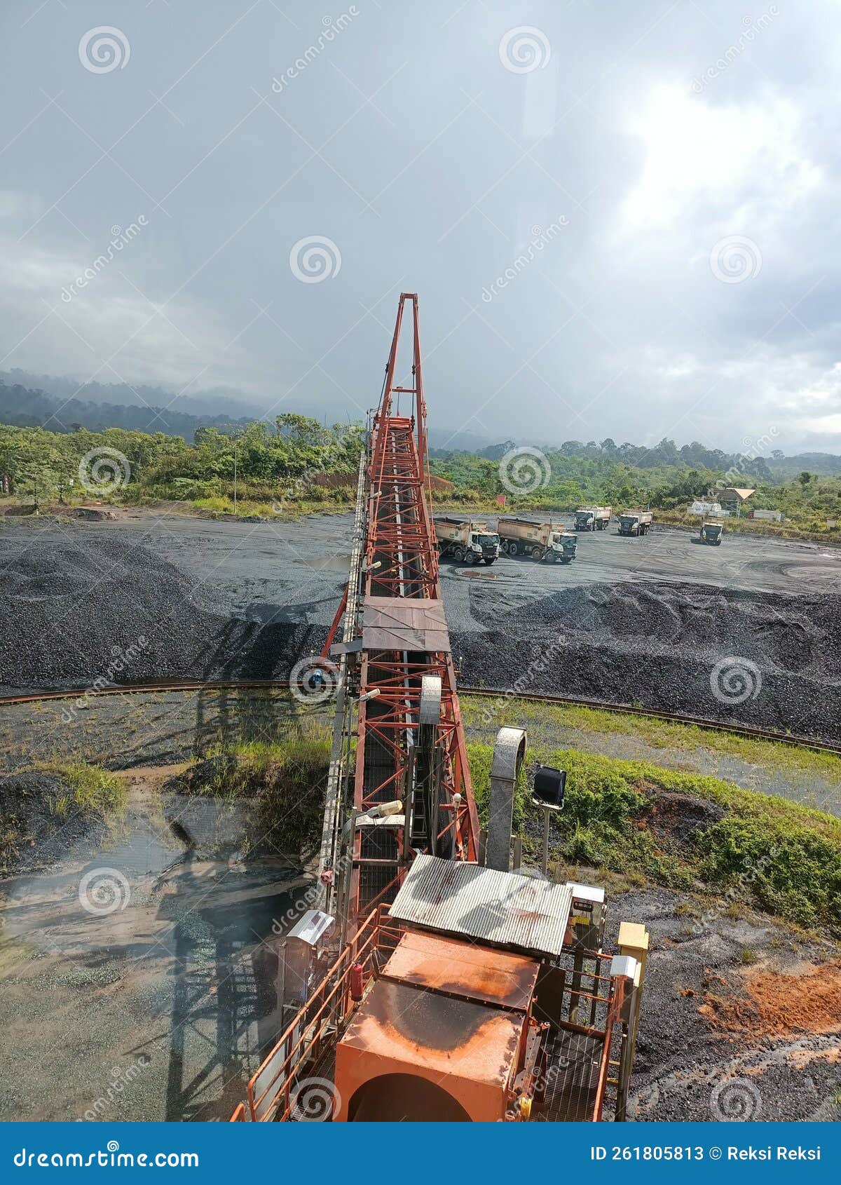 Coal Conveyor Bridge Royalty-Free Stock Photography | CartoonDealer.com ...