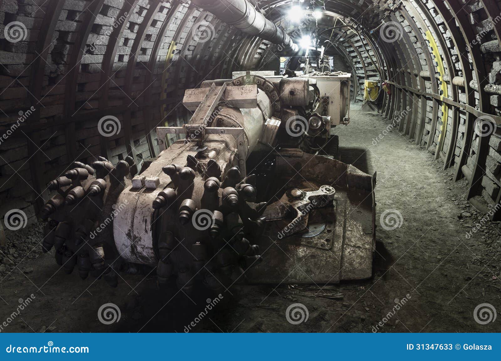 Coal Extraction: Coal Mine Combine Stock Image - Image of coal, black ...
