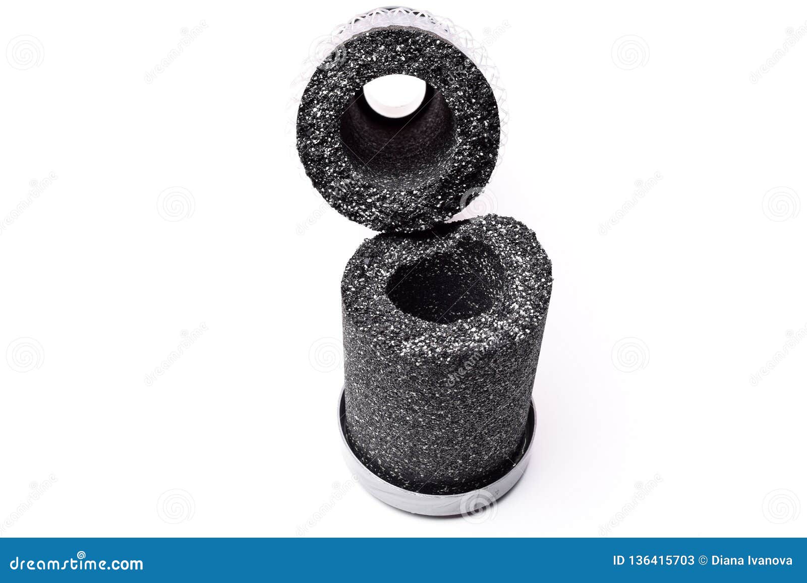 Coal filter on white stock image. Image of organic, industry - 136415703