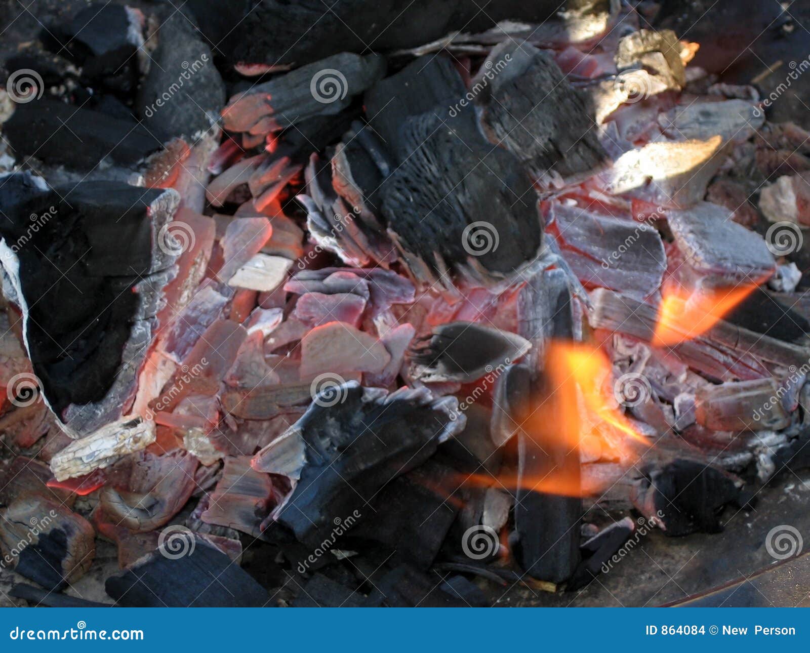 Coal and fire stock photo. Image of cook, burnt, grilling - 864084