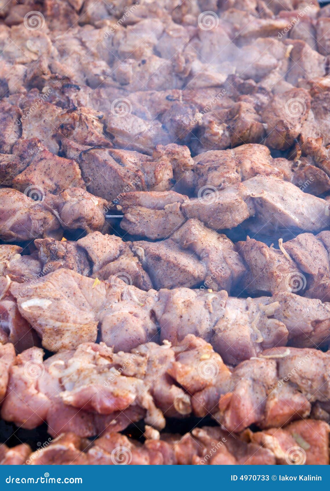 Coal fire and fresh meat stock image. Image of cooked - 4970733