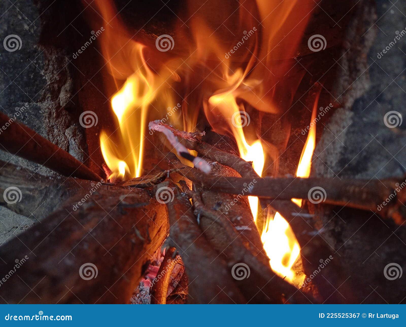 Coal fire stock image. Image of spokeless, firing, black - 225525367