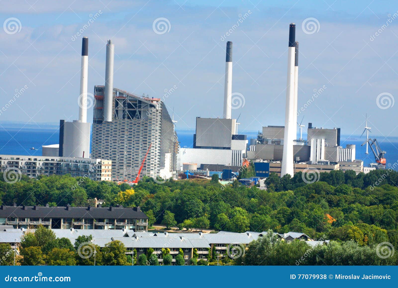 Coal Fired Electric Power Plant Editorial Stock Photo - Image of blue ...