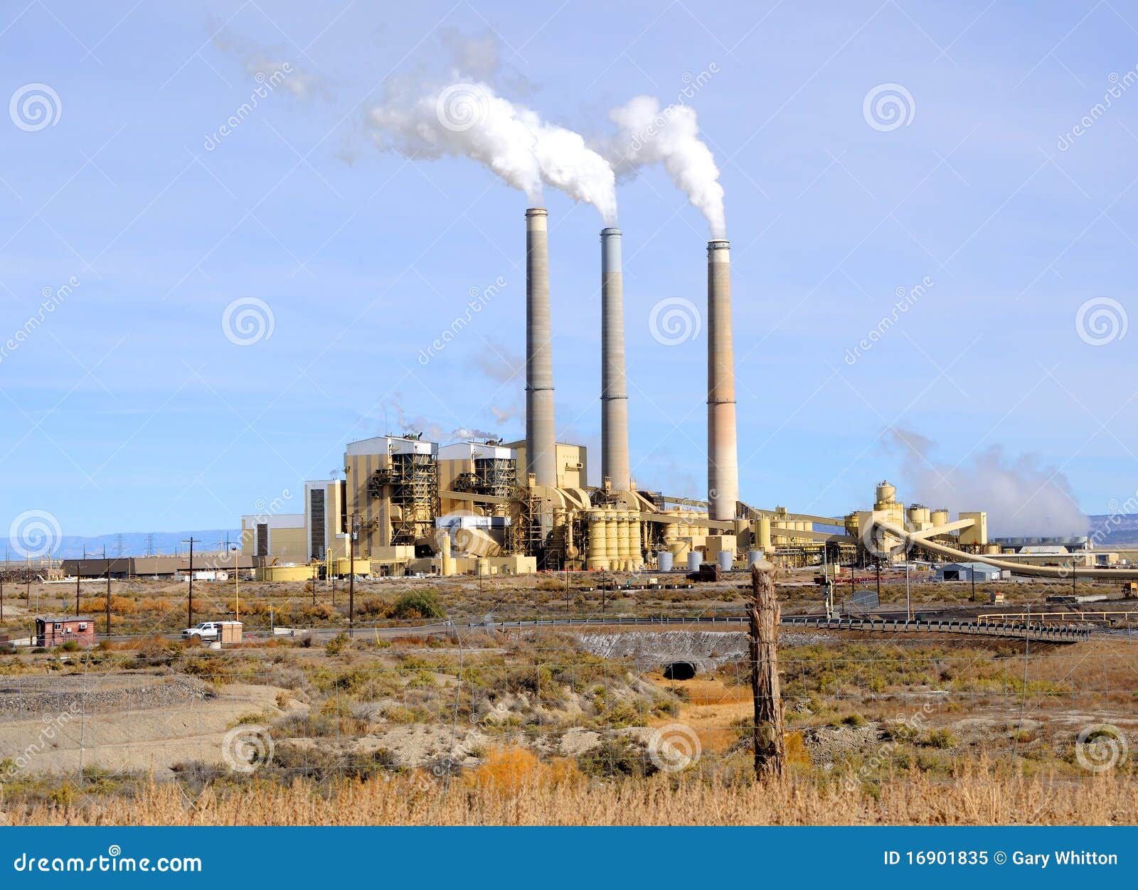Coal-Fired Power Plant stock image. Image of building - 16901835