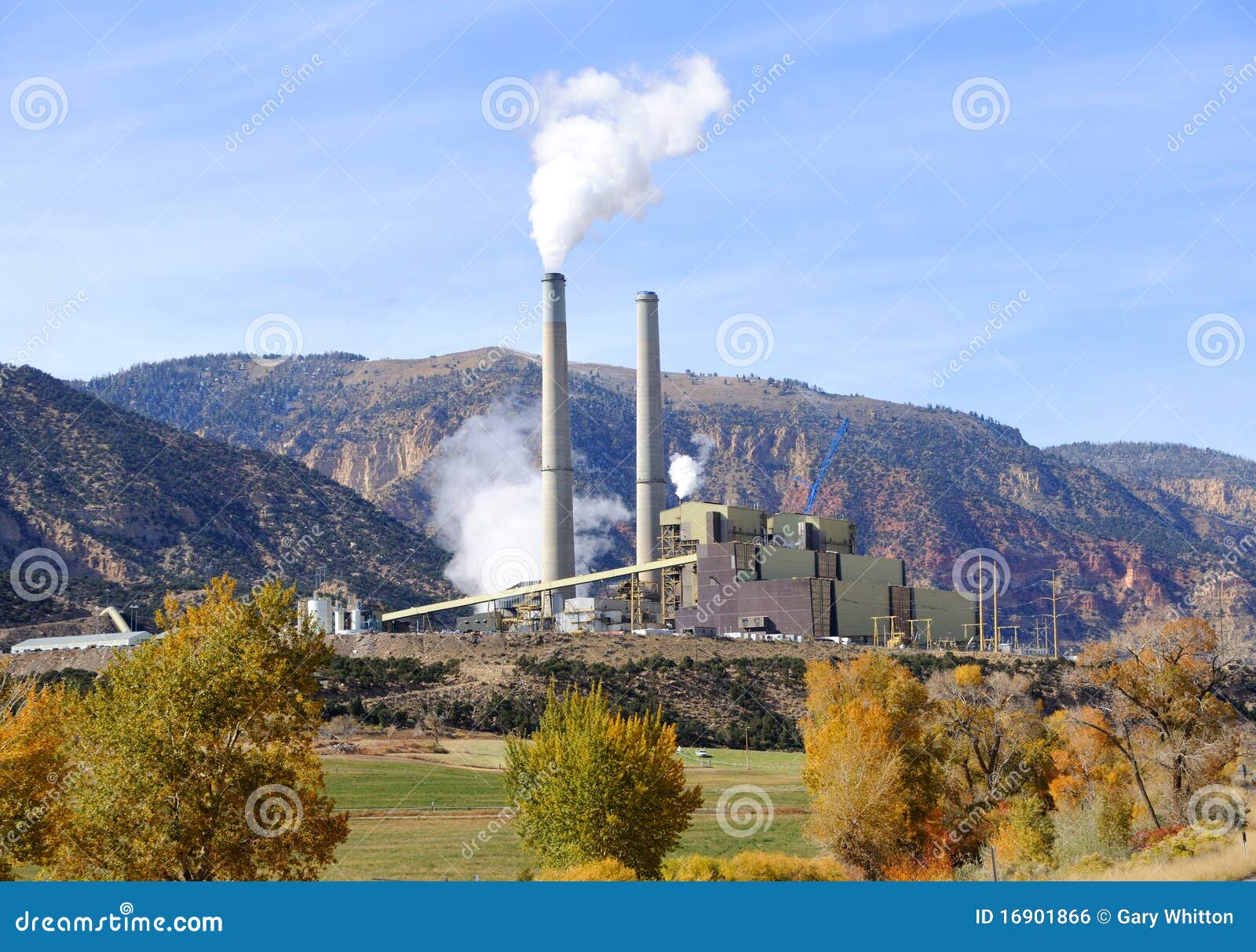 Coal-Fired Power Plant stock photo. Image of power, pollution - 16901866