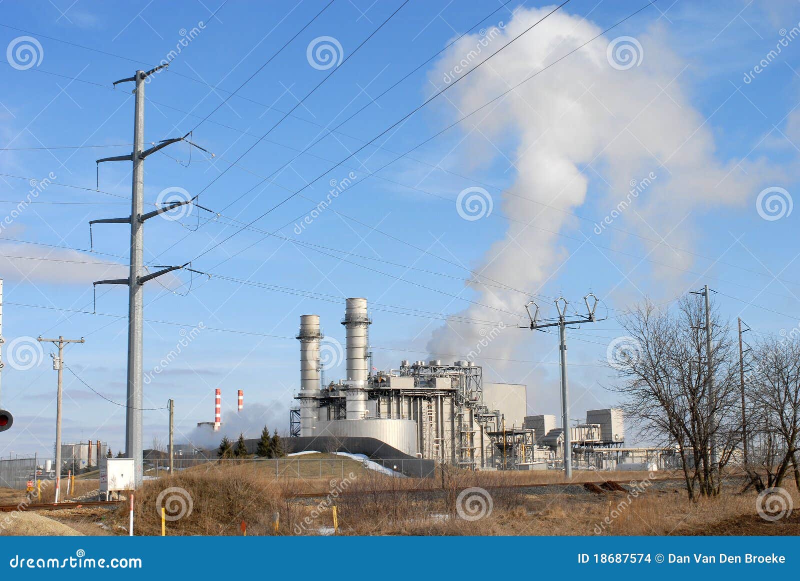 Coal fired power plant stock photo. Image of generation - 18687574