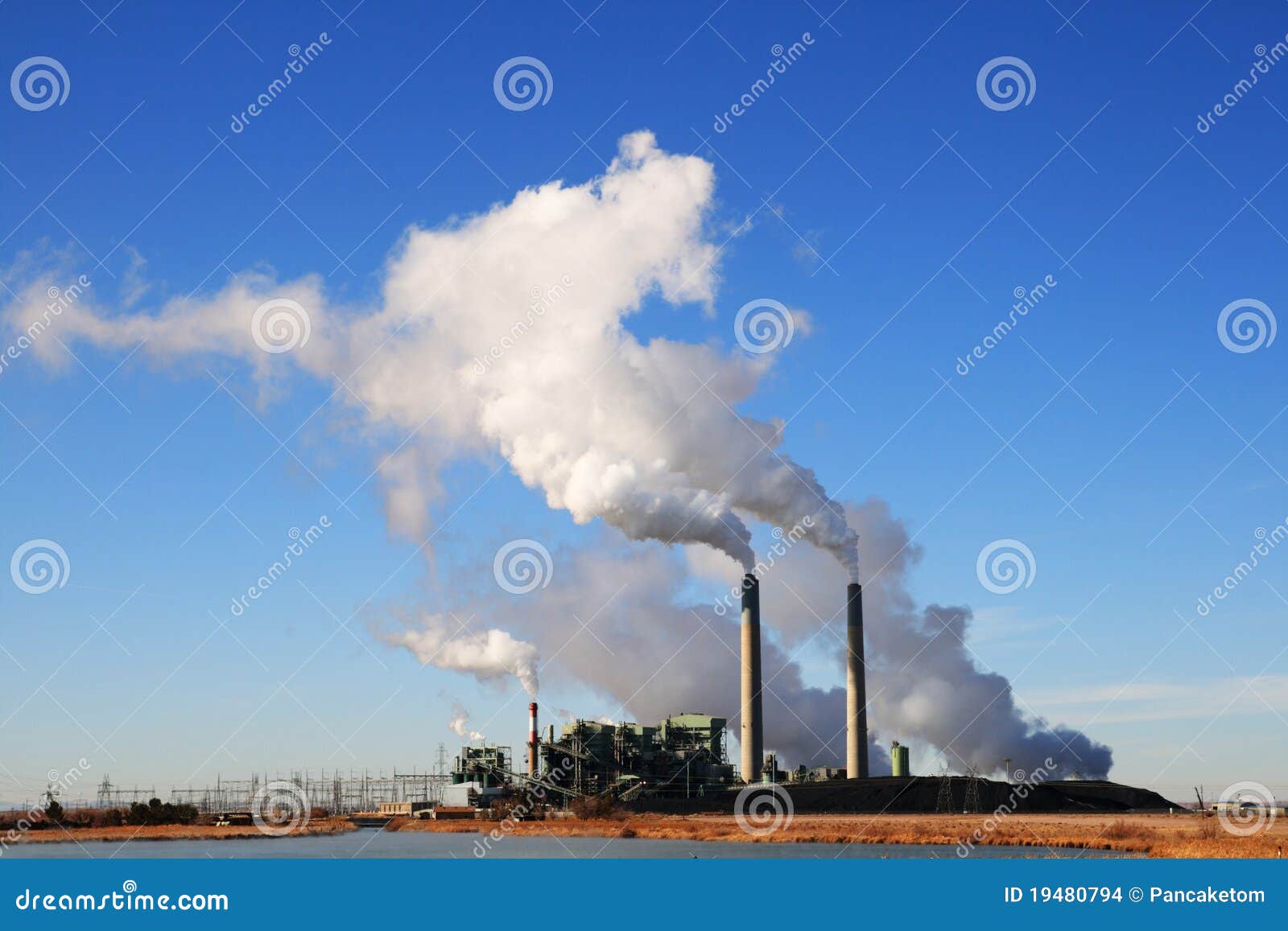 Coal fired power plant stock photo. Image of coal, generation - 19480794