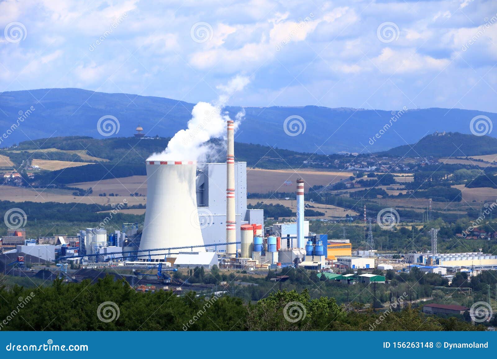 Coal Fired Power Plant in Ledvice, Czech Republic Stock Photo - Image ...