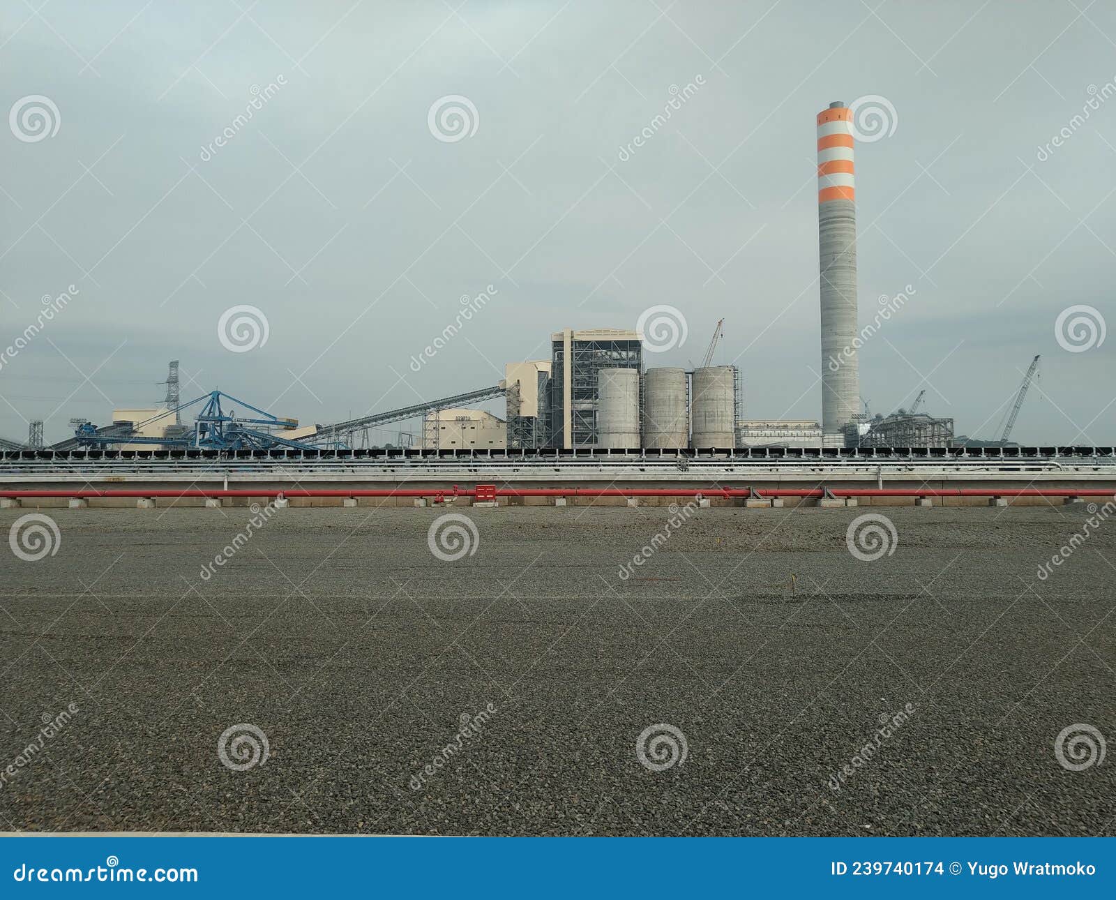 Coal Fired Power Plant Project Batang Central Java Stock Photo - Image ...