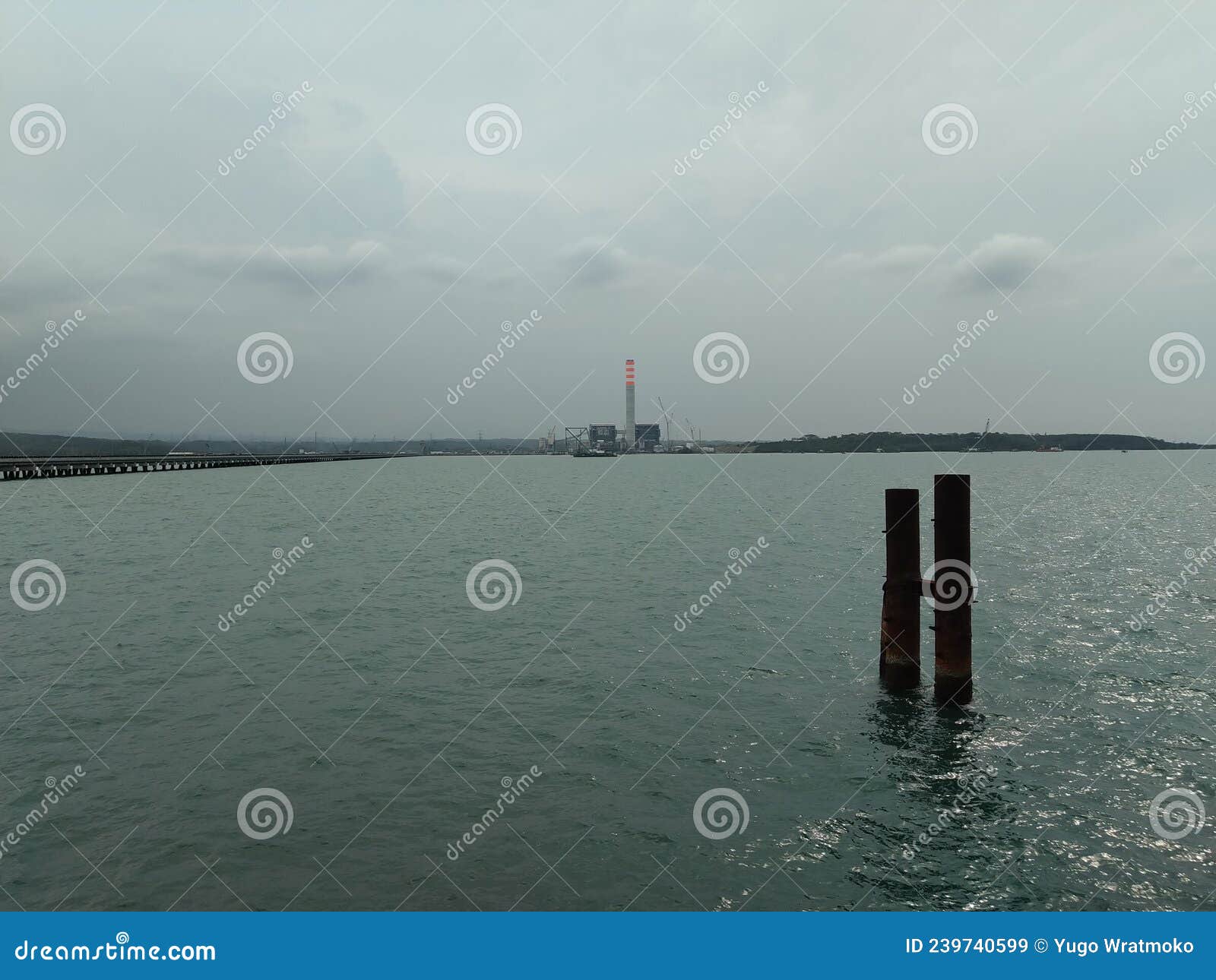 Coal Fired Power Plant Project Batang Central Java Stock Image - Image ...