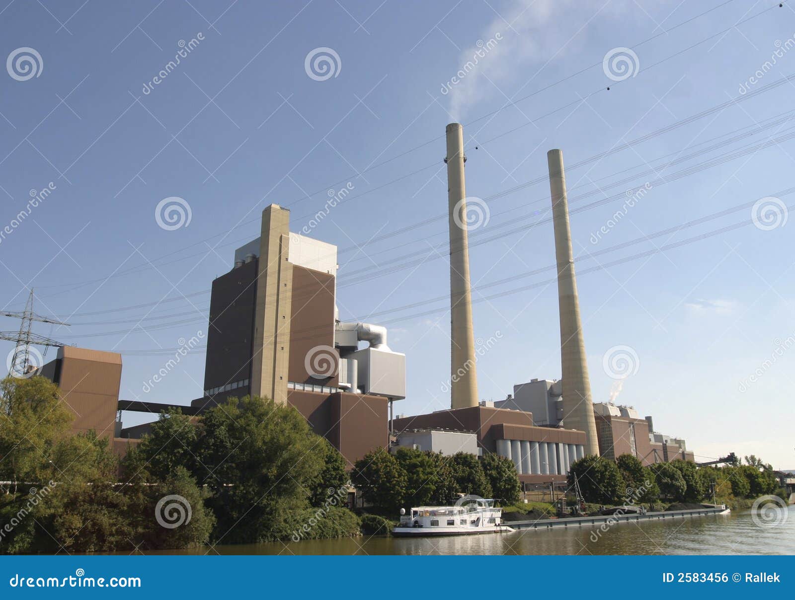 Coal fired power station stock photo. Image of global - 2583456