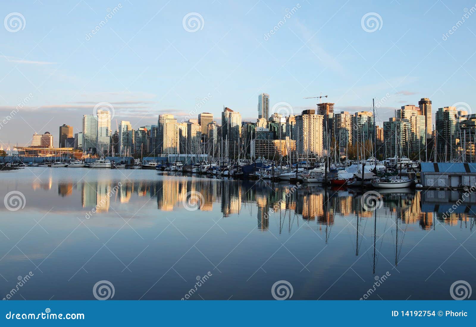 Coal Harbor, Vancouver at Sunset Stock Photo - Image of columbia, city ...