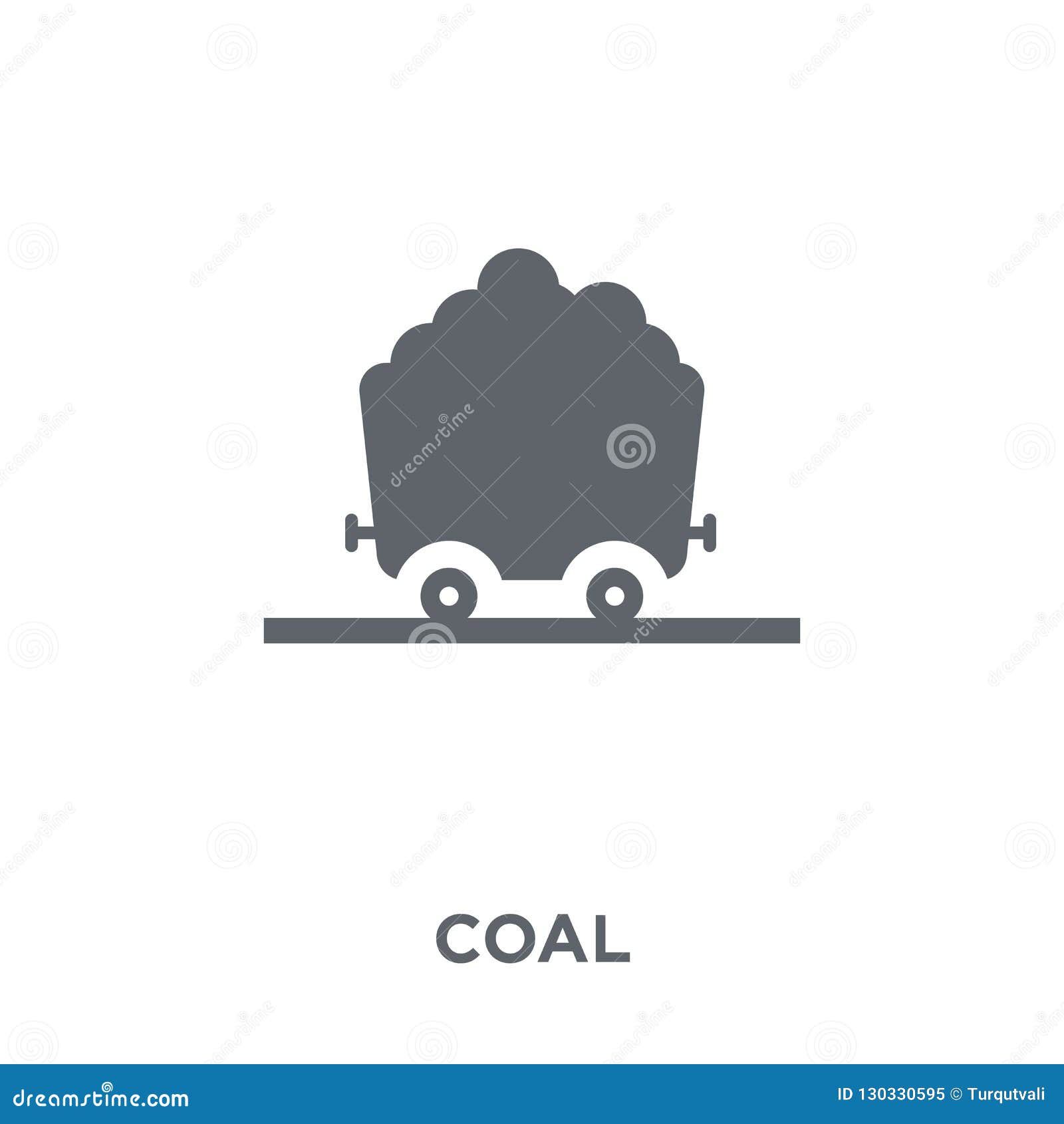 Coal icon from collection. stock vector. Illustration of factory ...