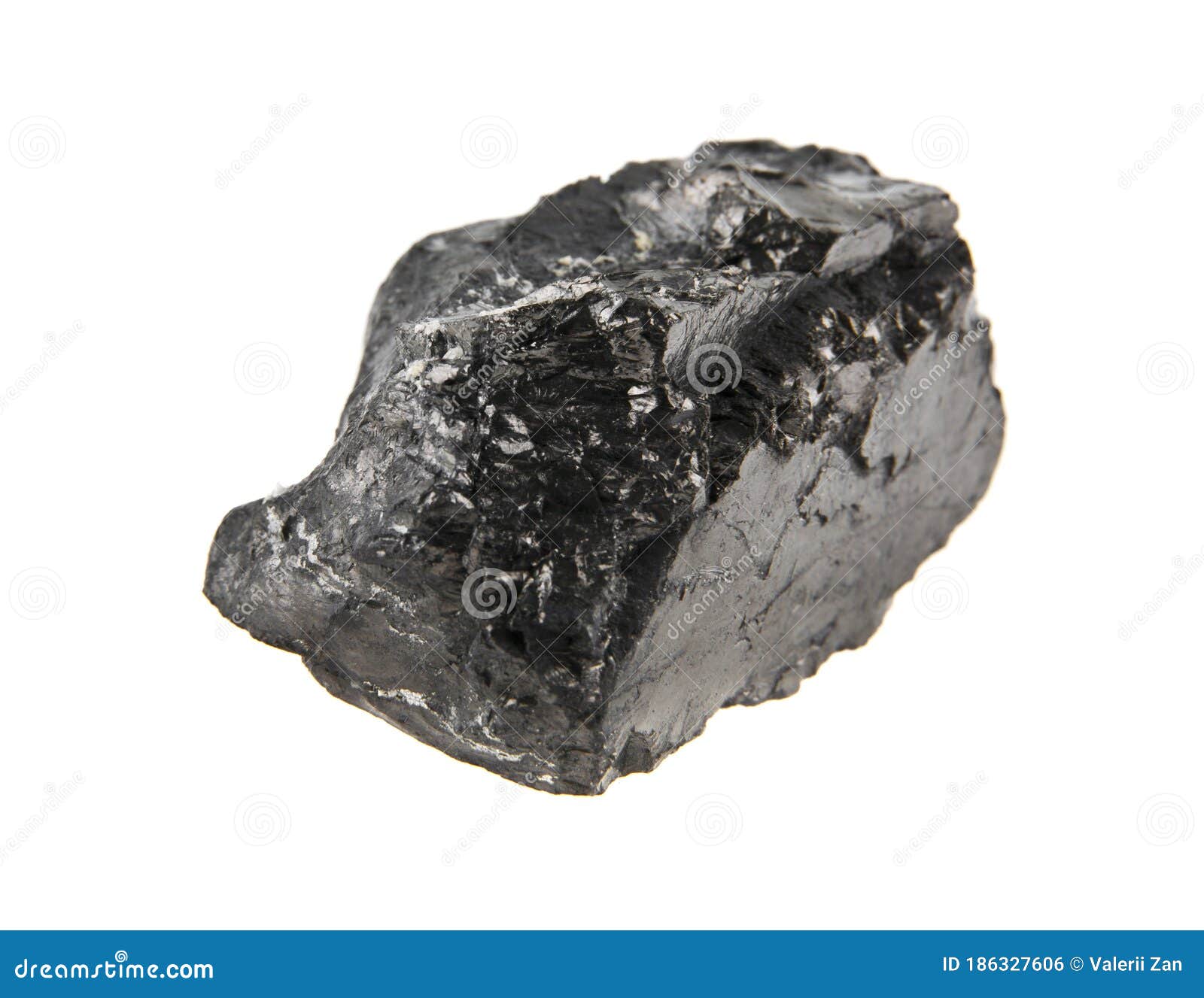 Coal Isolated on White Background Stock Photo - Image of shiny ...