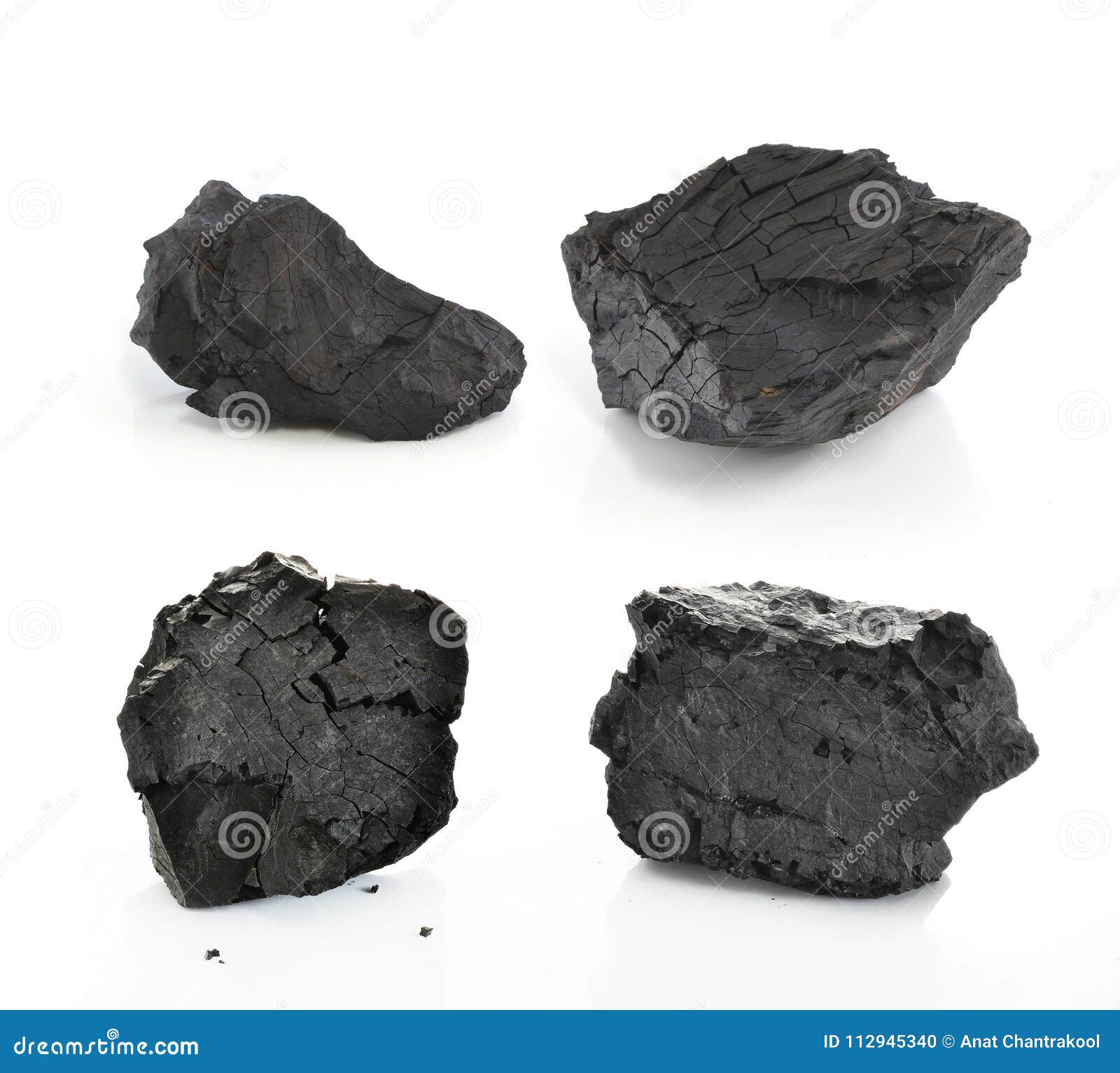 Coal on Isolated White Background Stock Photo - Image of carbon, global ...