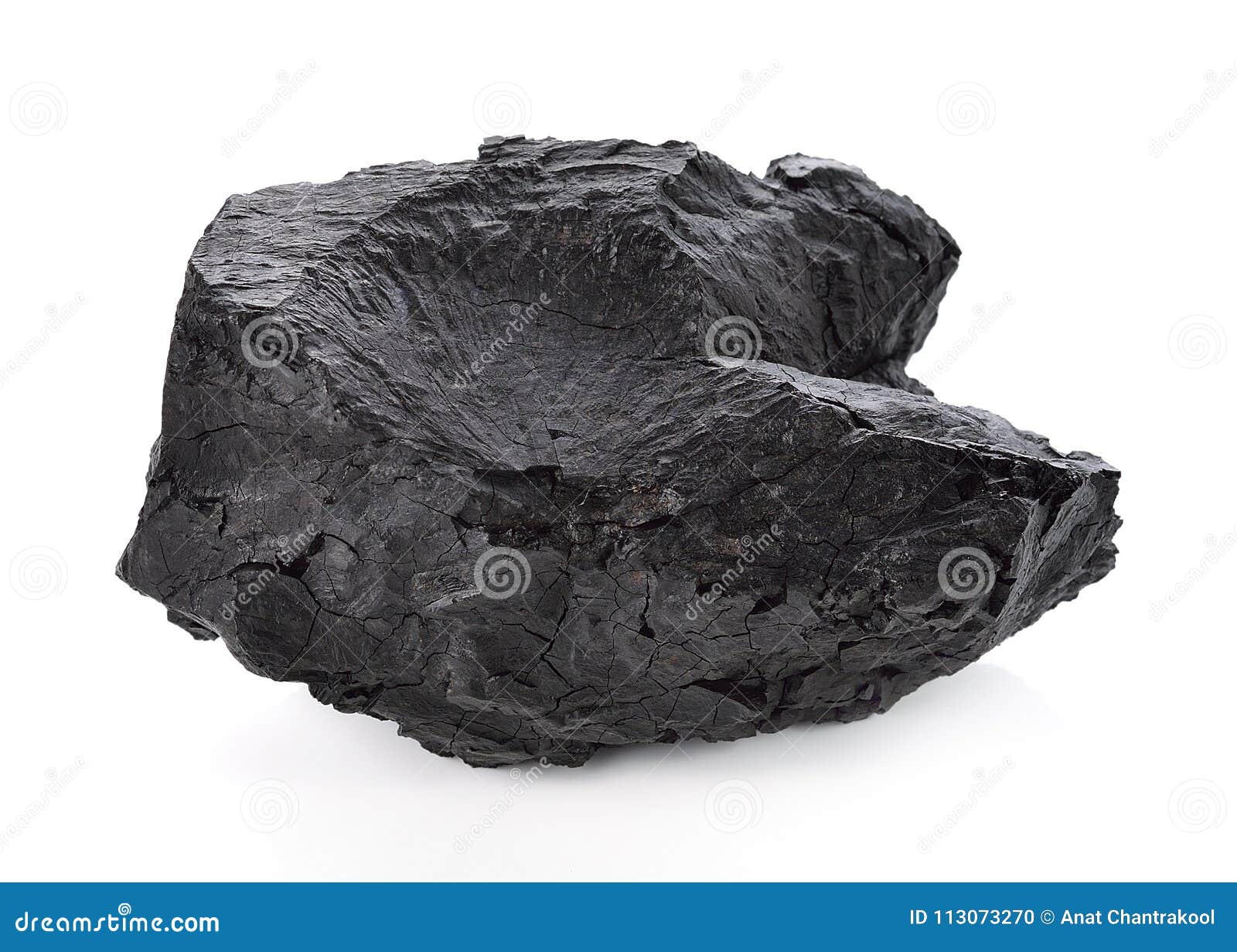 Coal on Isolated White Background Stock Photo - Image of industry ...