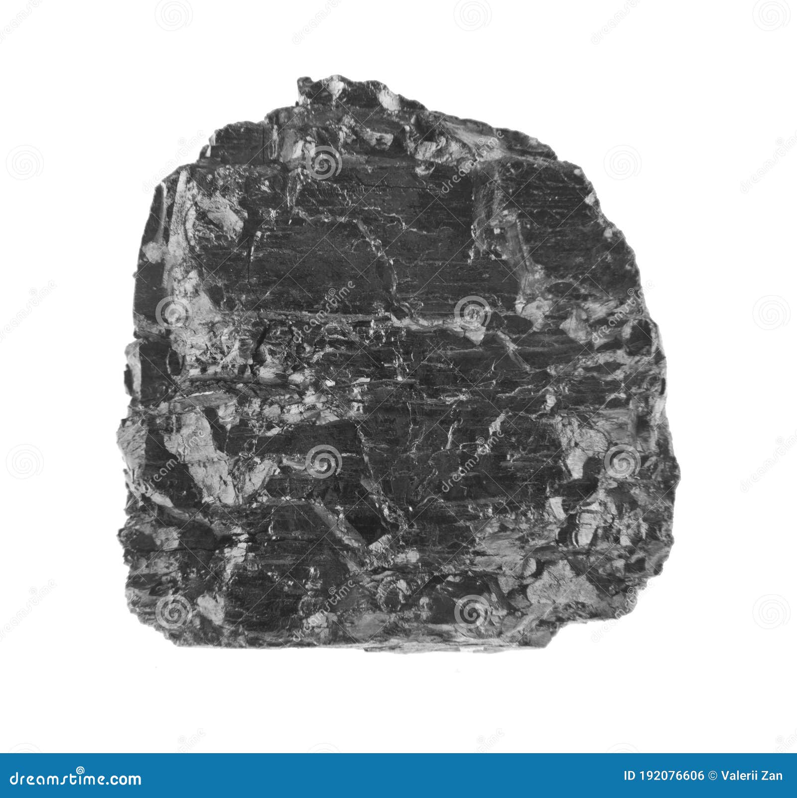 Coal Isolated on White Background. Stock Photo - Image of mineral ...