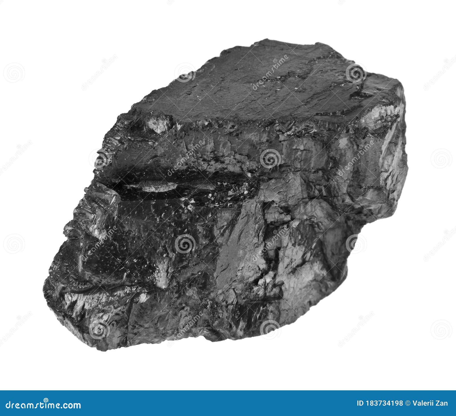 Coal Isolated on White Background Stock Photo - Image of piece ...