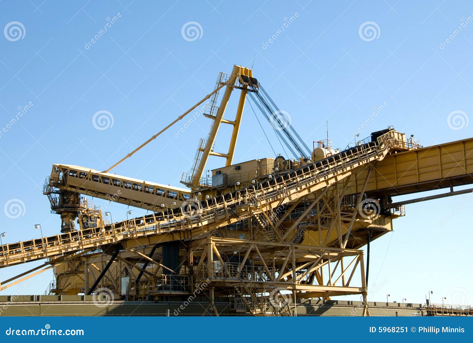 Coal Loader stock image. Image of machinery, fence, mining - 5968251
