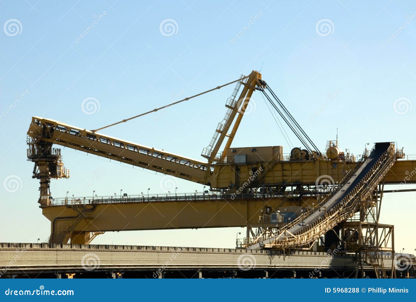 Coal Loader stock photo. Image of heavy, newcastle, yellow - 5968288