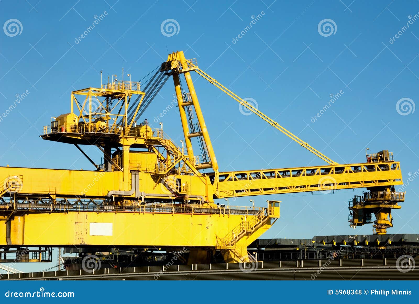 Coal Loader stock photo. Image of newcastle, freight, yellow - 5968348