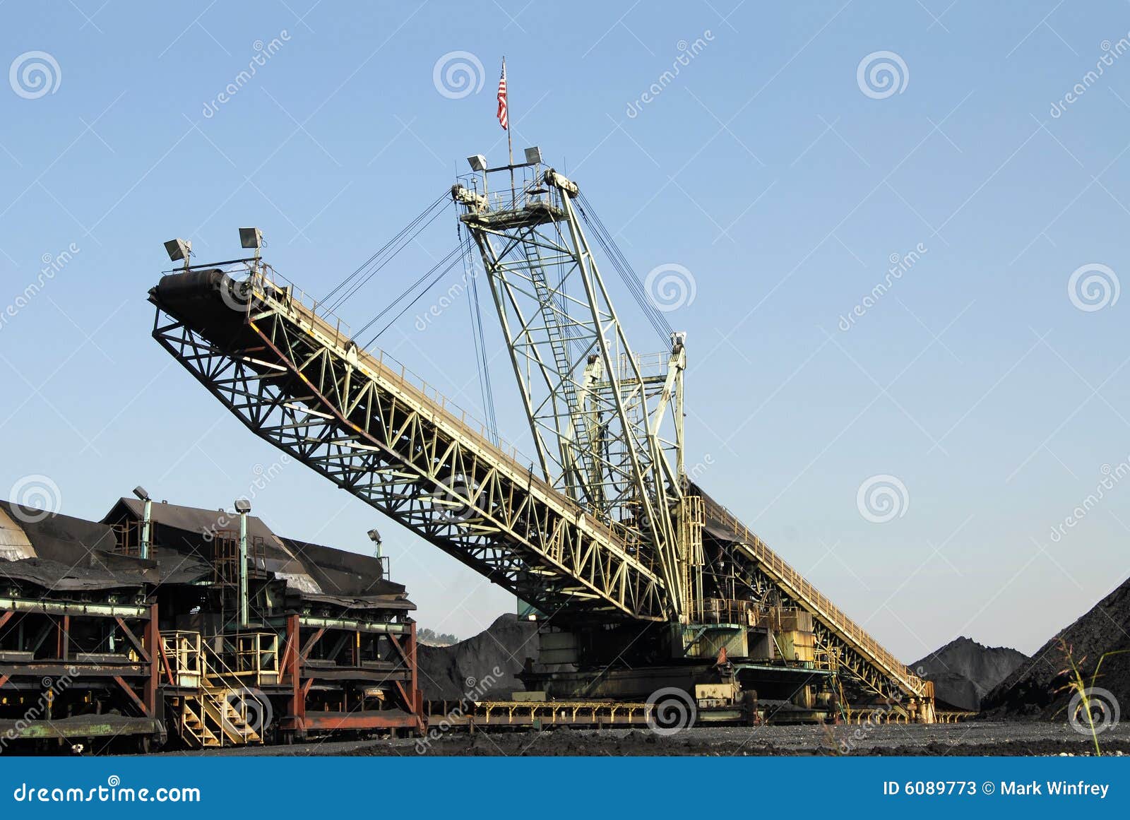 Coal Loader stock image. Image of stockpile, mining, black - 6089773