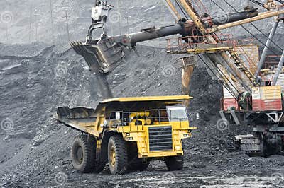 Coal loading stock photo. Image of kazakhstan, cast, minerals - 10800516
