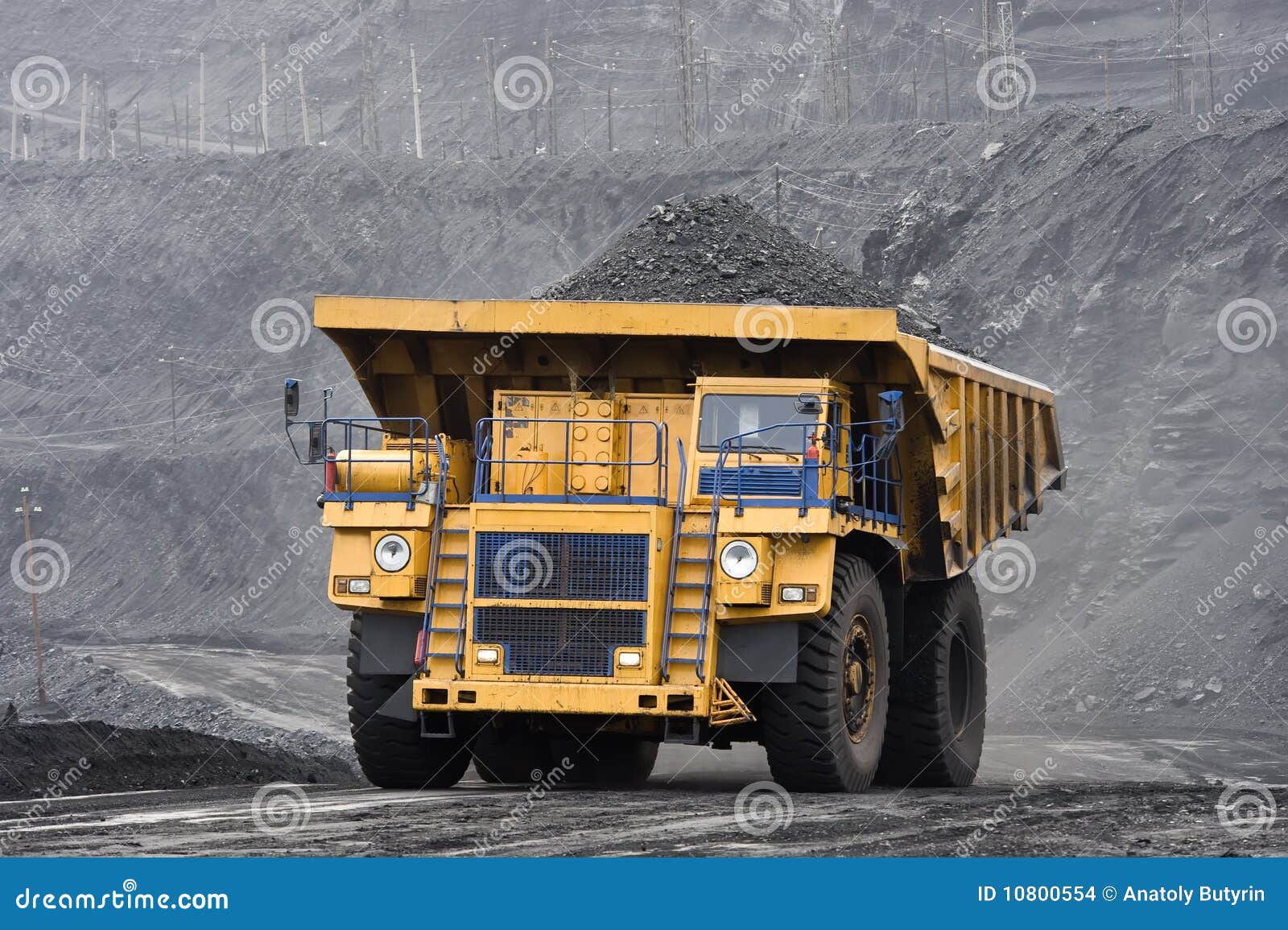 Coal loading stock photo. Image of capacity, autodump - 10800554