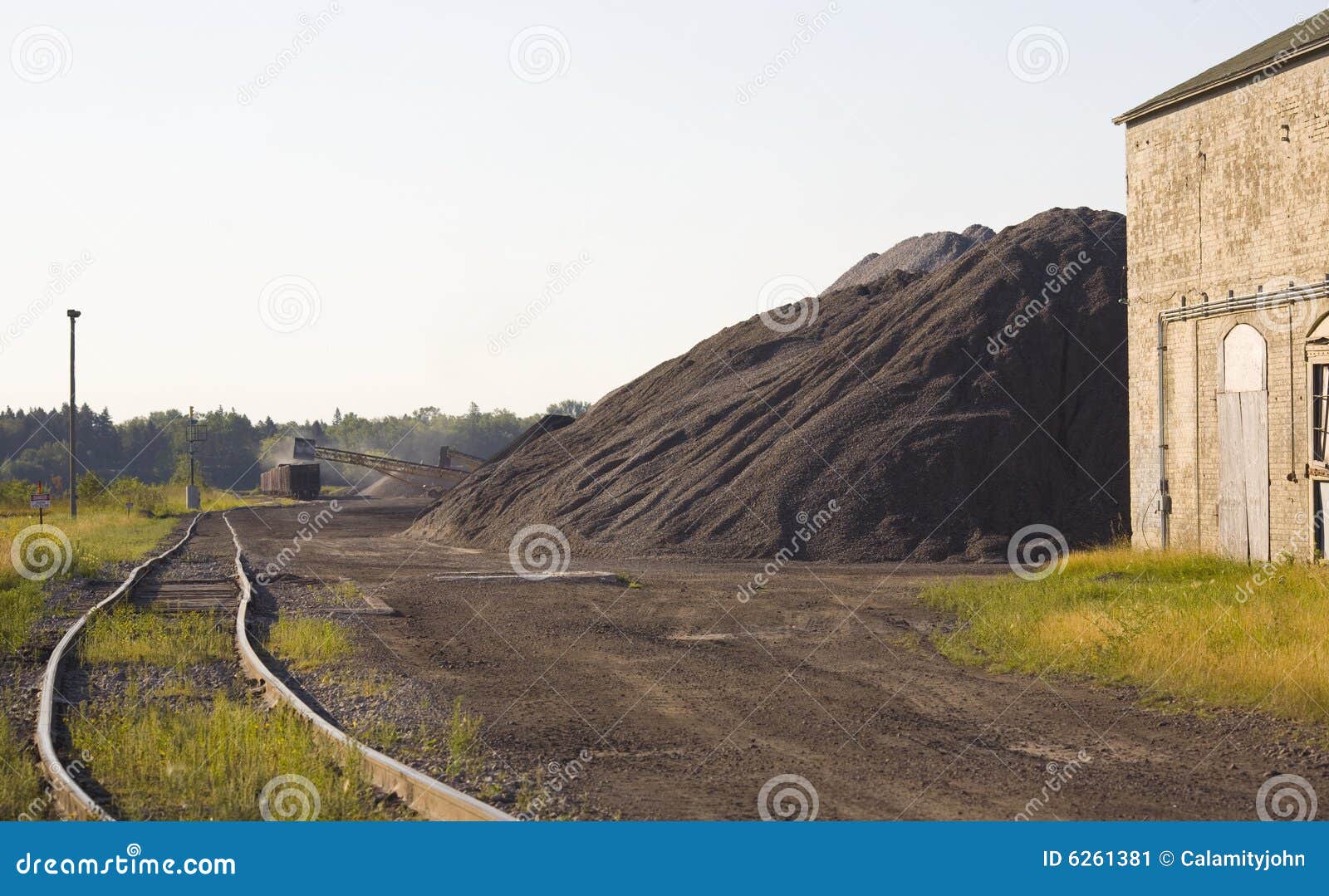 Coal Loading In Rail Yard Picture. Image: 6261381