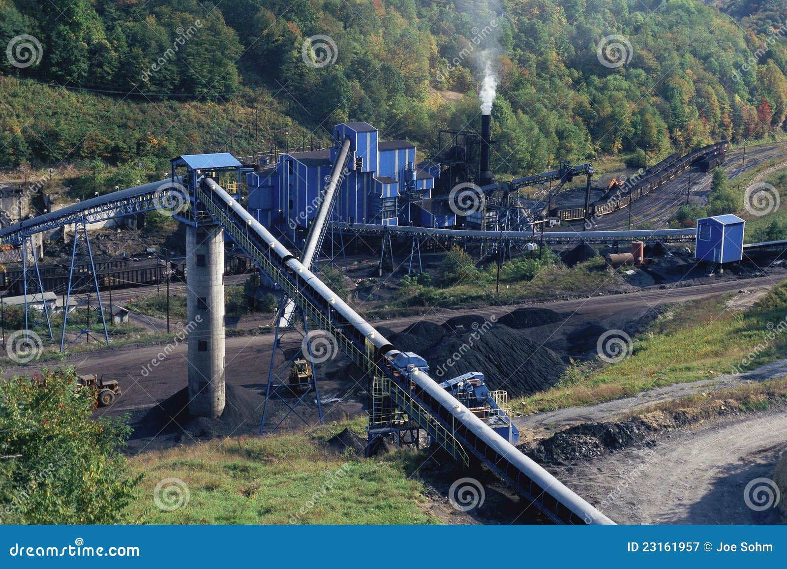 Coal mine editorial photography. Image of aerial, west - 23161957
