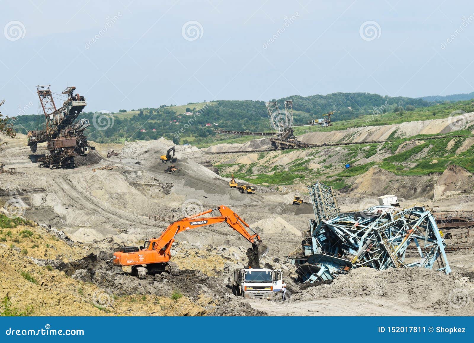 Coal Mine Accident with a Heavy Extraction Machine Inside the Coal ...