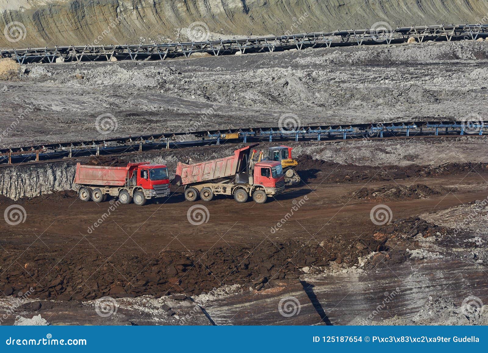 Coal Mine Area stock photo. Image of machinery, machines - 125187654