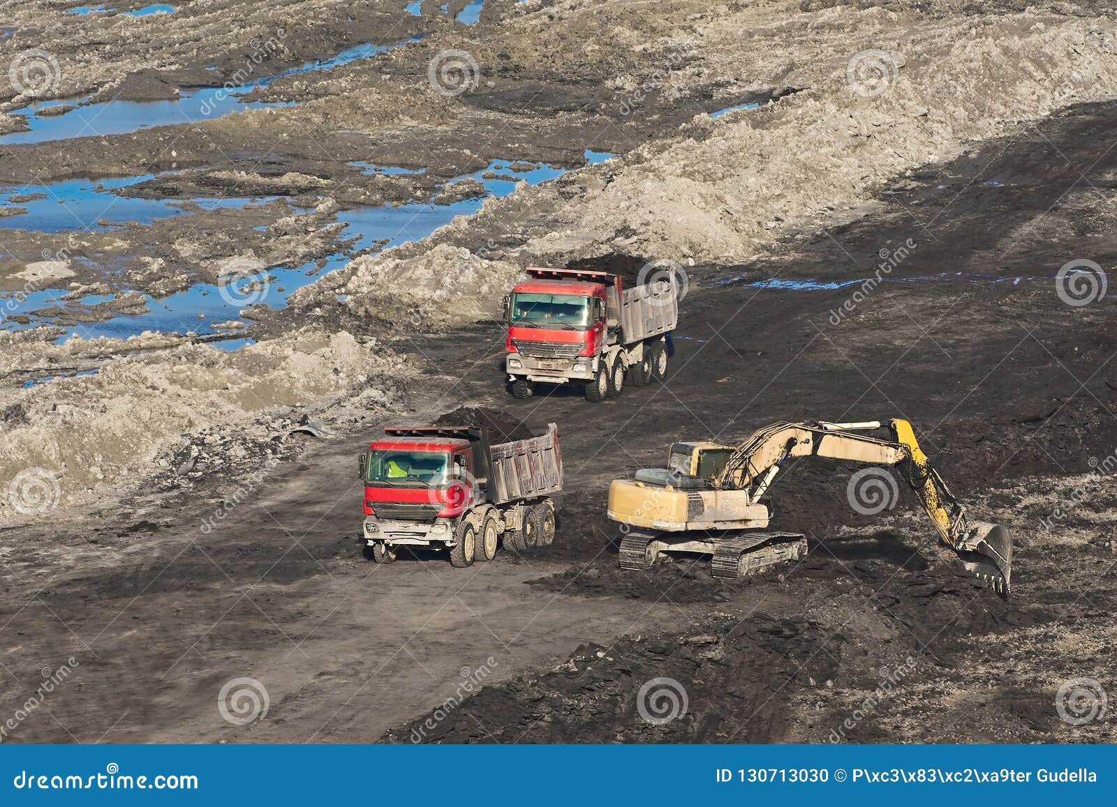 Coal Mine Area stock photo. Image of machinery, land - 130713030