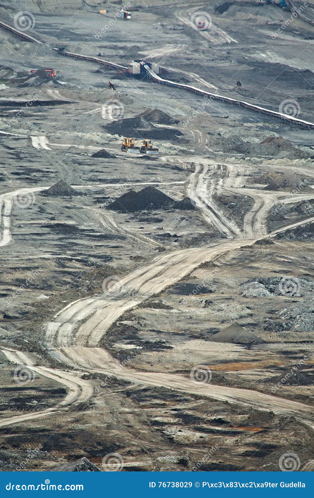 Coal Mine Area stock image. Image of industrial, landscape - 76738029