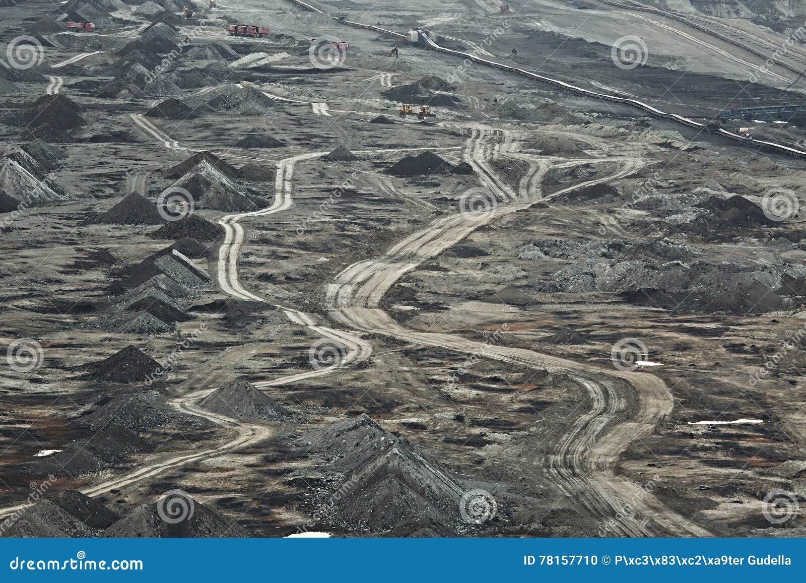 Coal Mine Area stock photo. Image of dust, material, carbon - 78157710