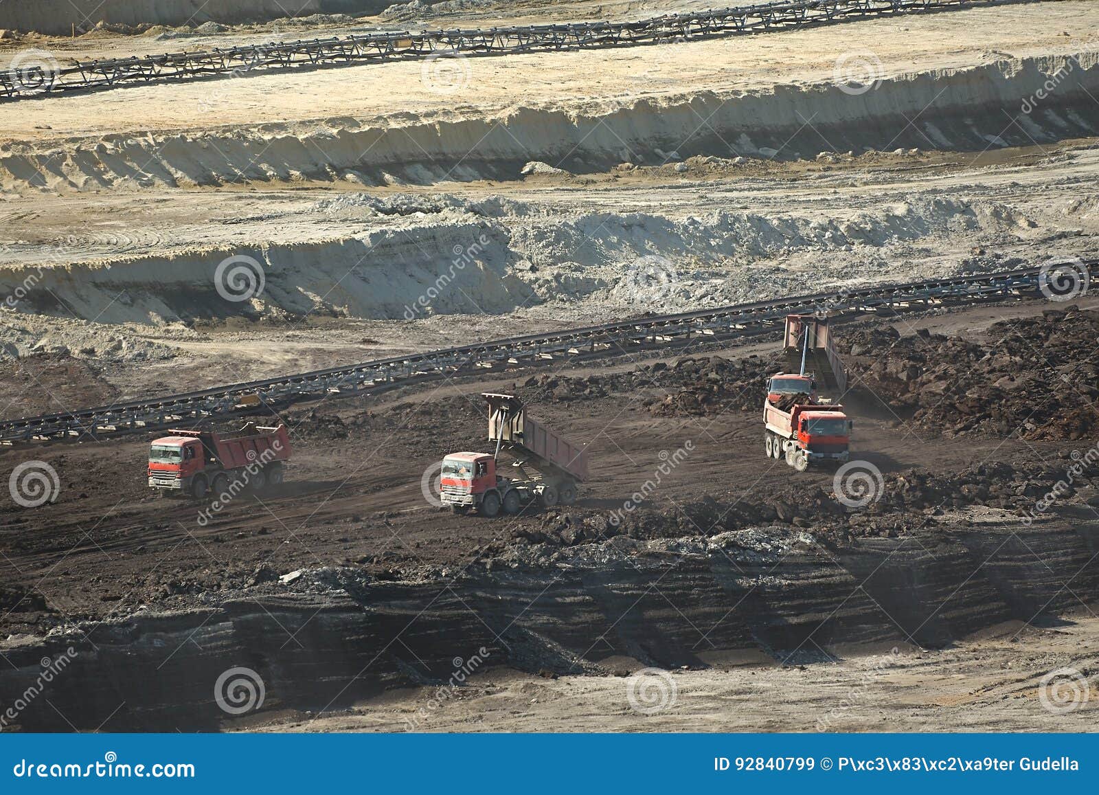 Coal Mine Area stock image. Image of material, opencast - 92840799