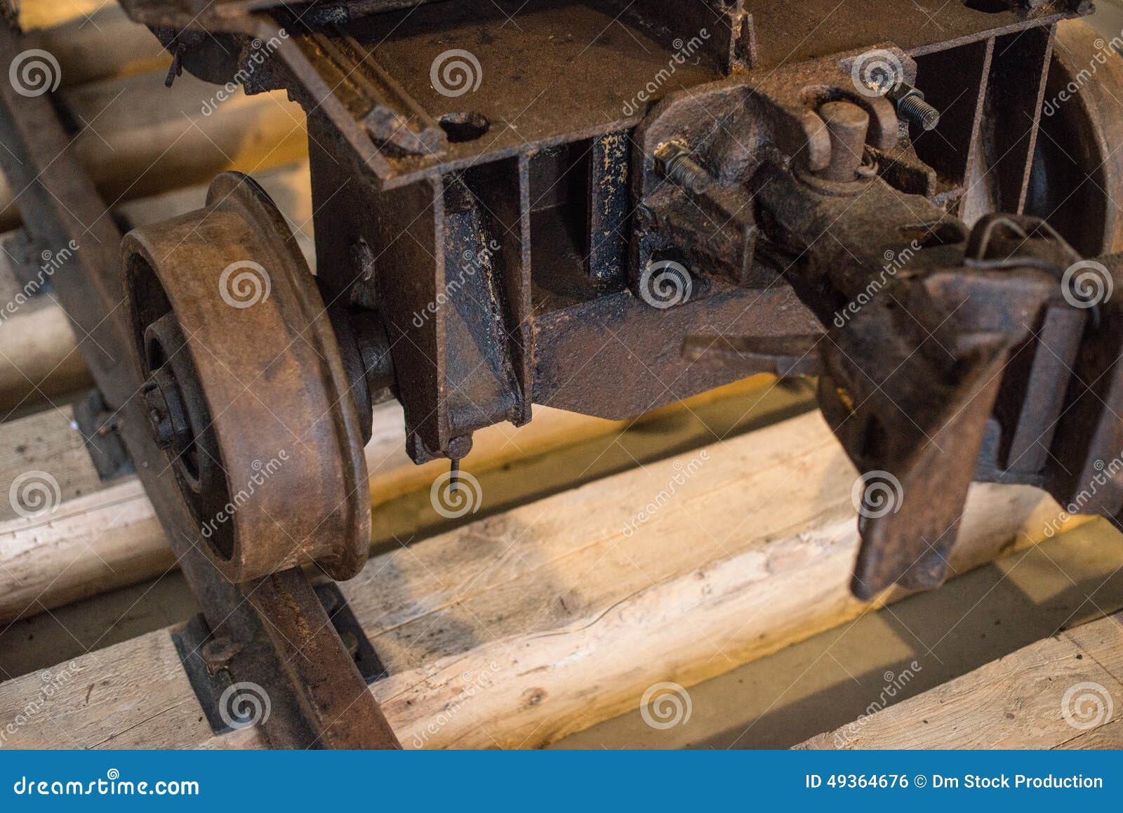 Coal mine cart. stock photo. Image of mineral, rail, history - 49364676