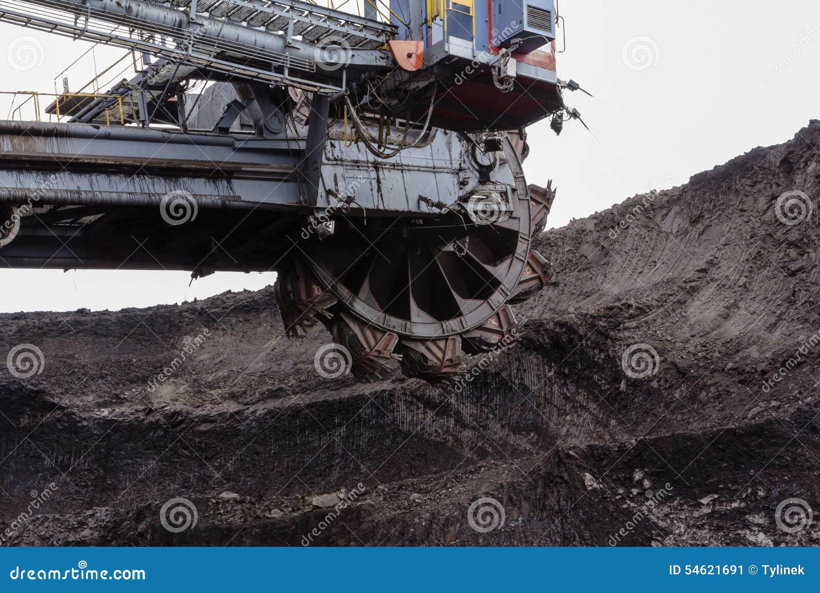 Coal mine stock image. Image of coal, metal, quarry, conveyors - 54621691