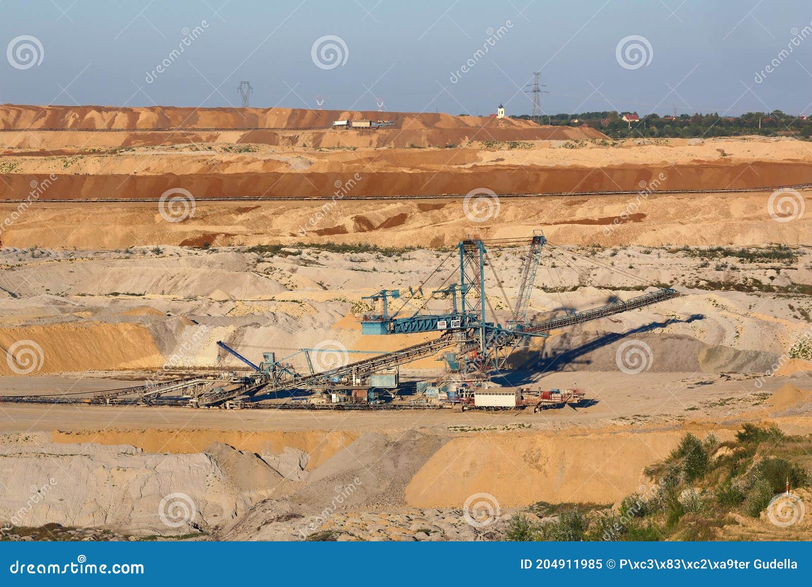 Coal Mine Excavation stock image. Image of extract, hole - 204911985
