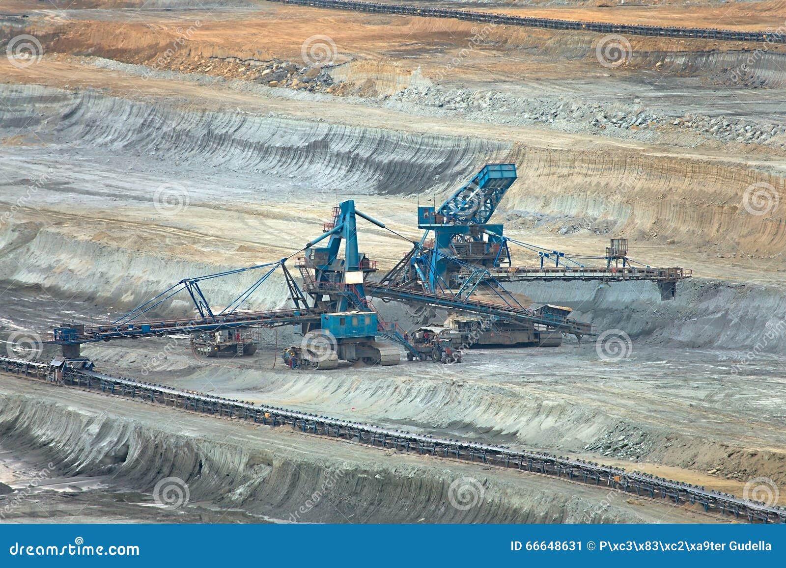 Coal Mine Excavation stock image. Image of dust, coal - 66648631