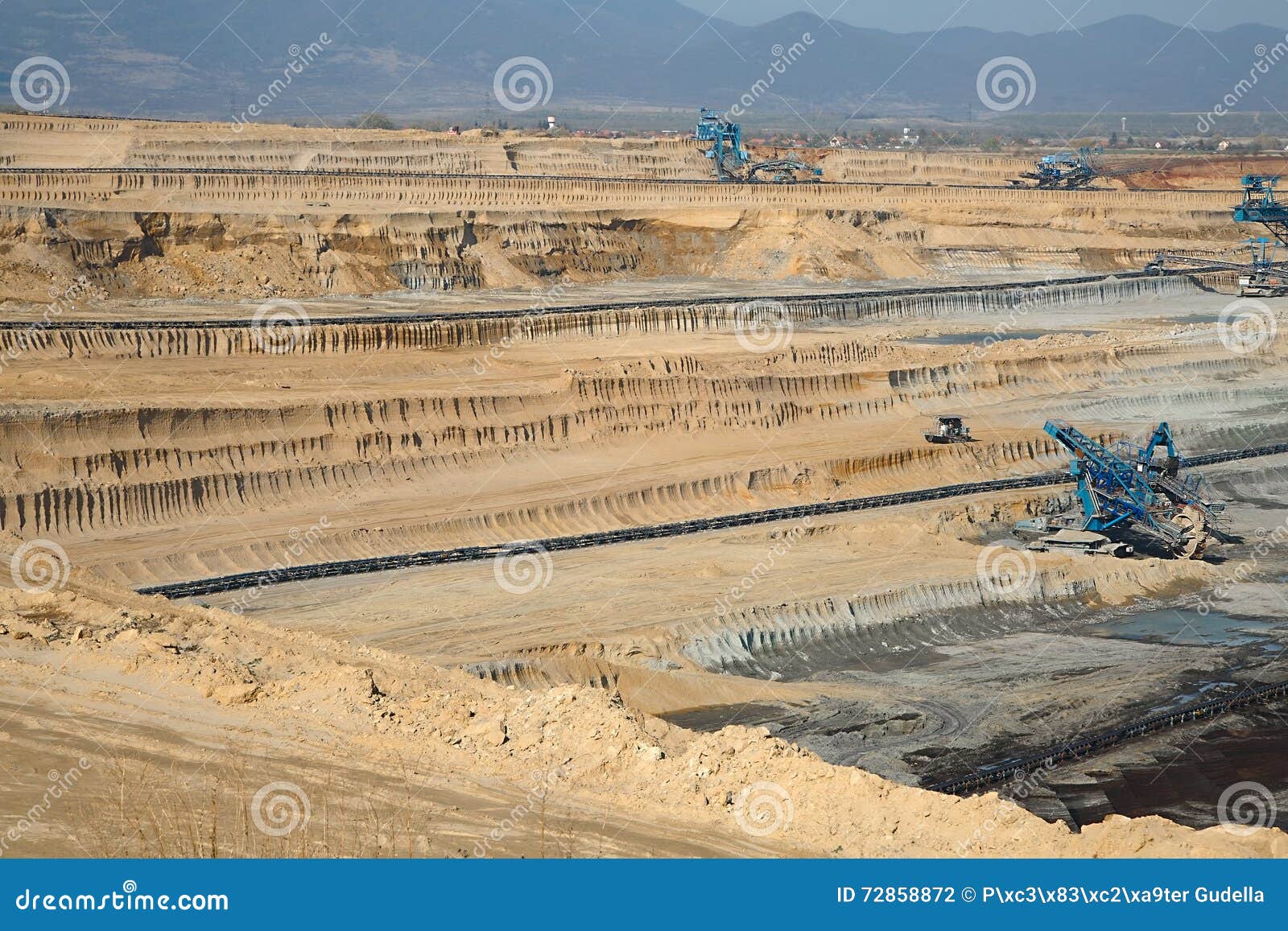 Coal Mine Excavation stock photo. Image of dust, heavy - 72858872