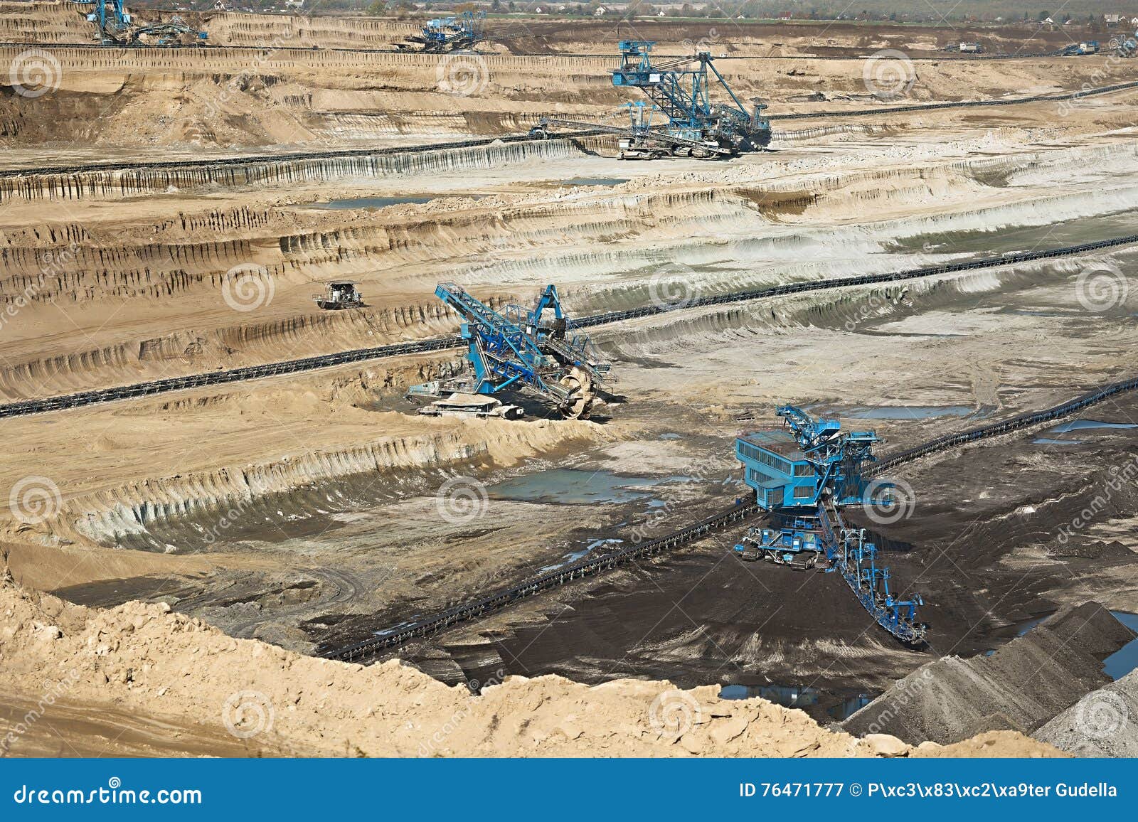 Coal Mine Excavation stock image. Image of excavate, fuel - 76471777