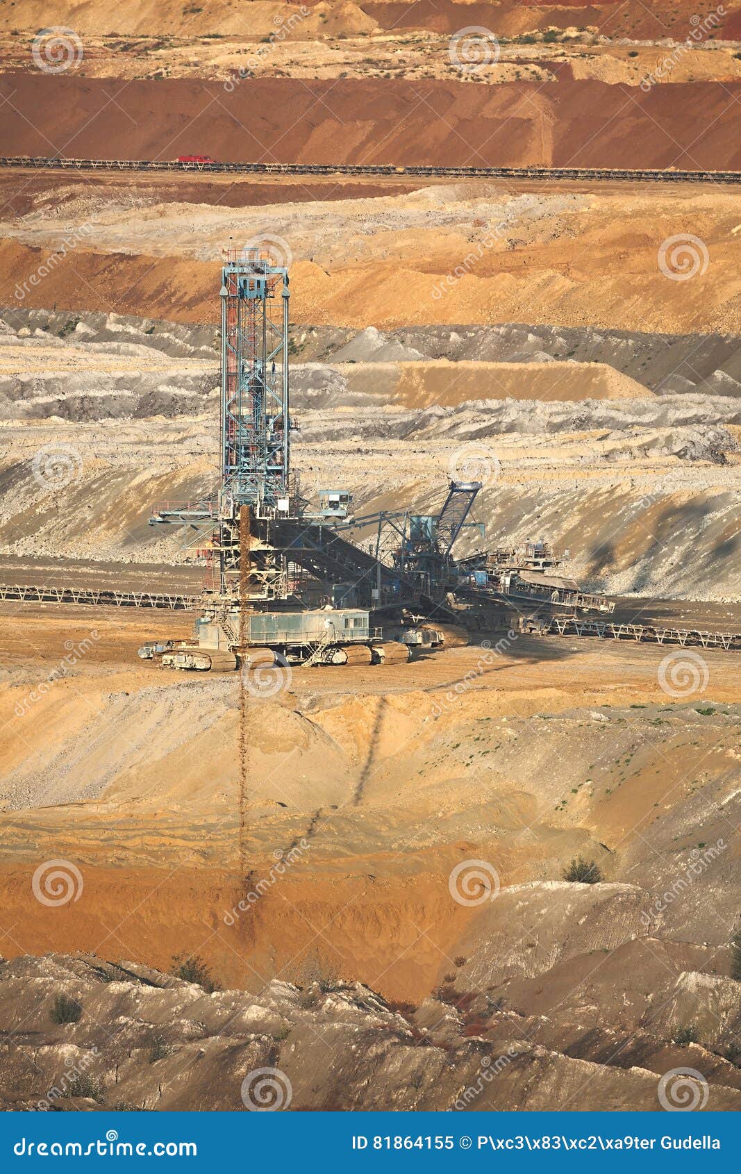 Coal Mine Excavation stock image. Image of machinery - 81864155
