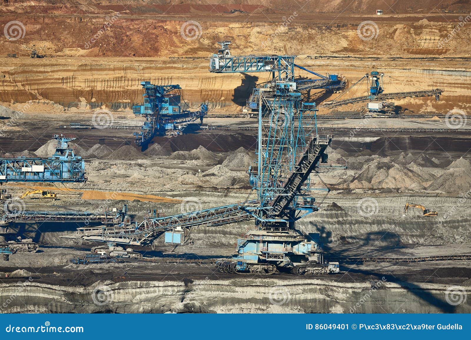 Coal Mine Excavation stock image. Image of large, excavate - 86049401