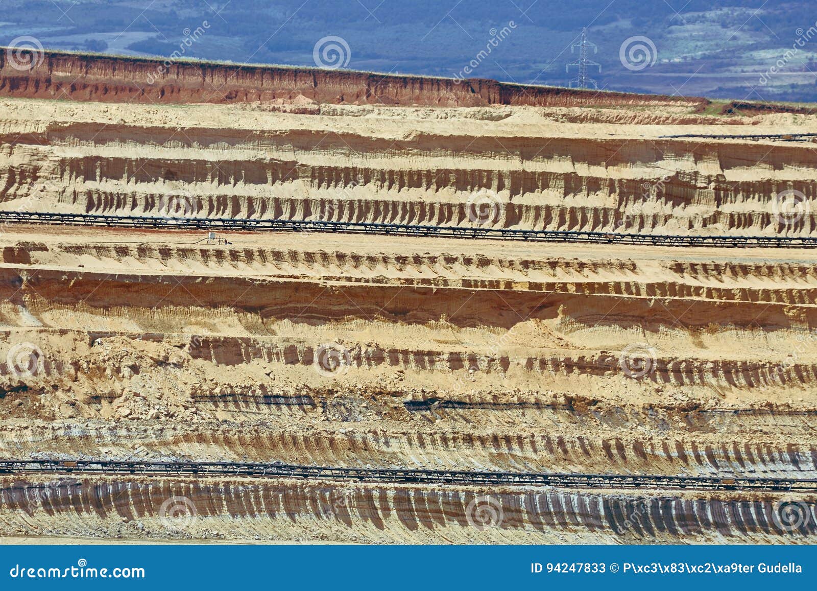 Coal Mine Excavation stock image. Image of land, excavation - 94247833