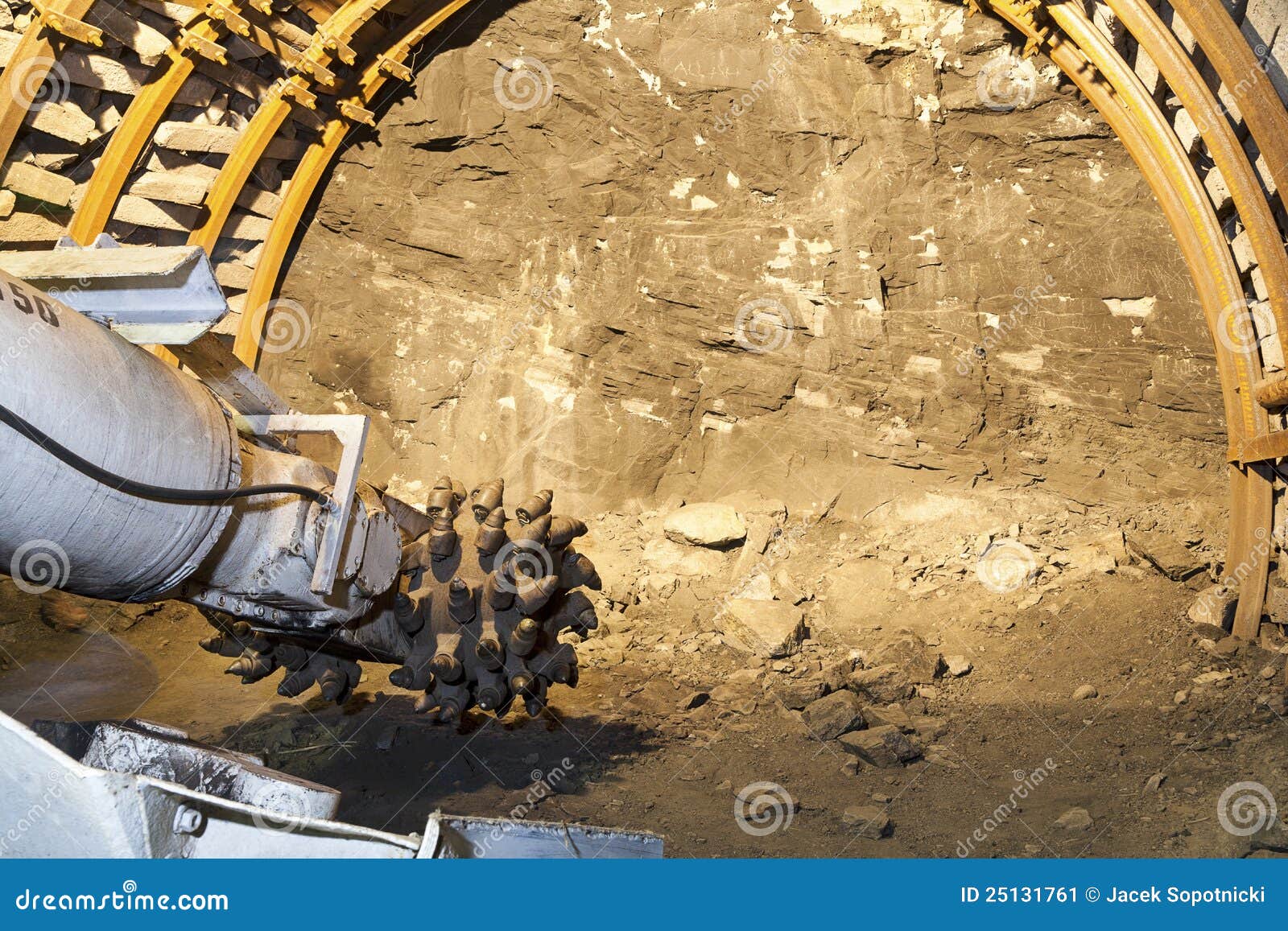 Coal mine excavator stock image. Image of copy, dungeon - 25131761