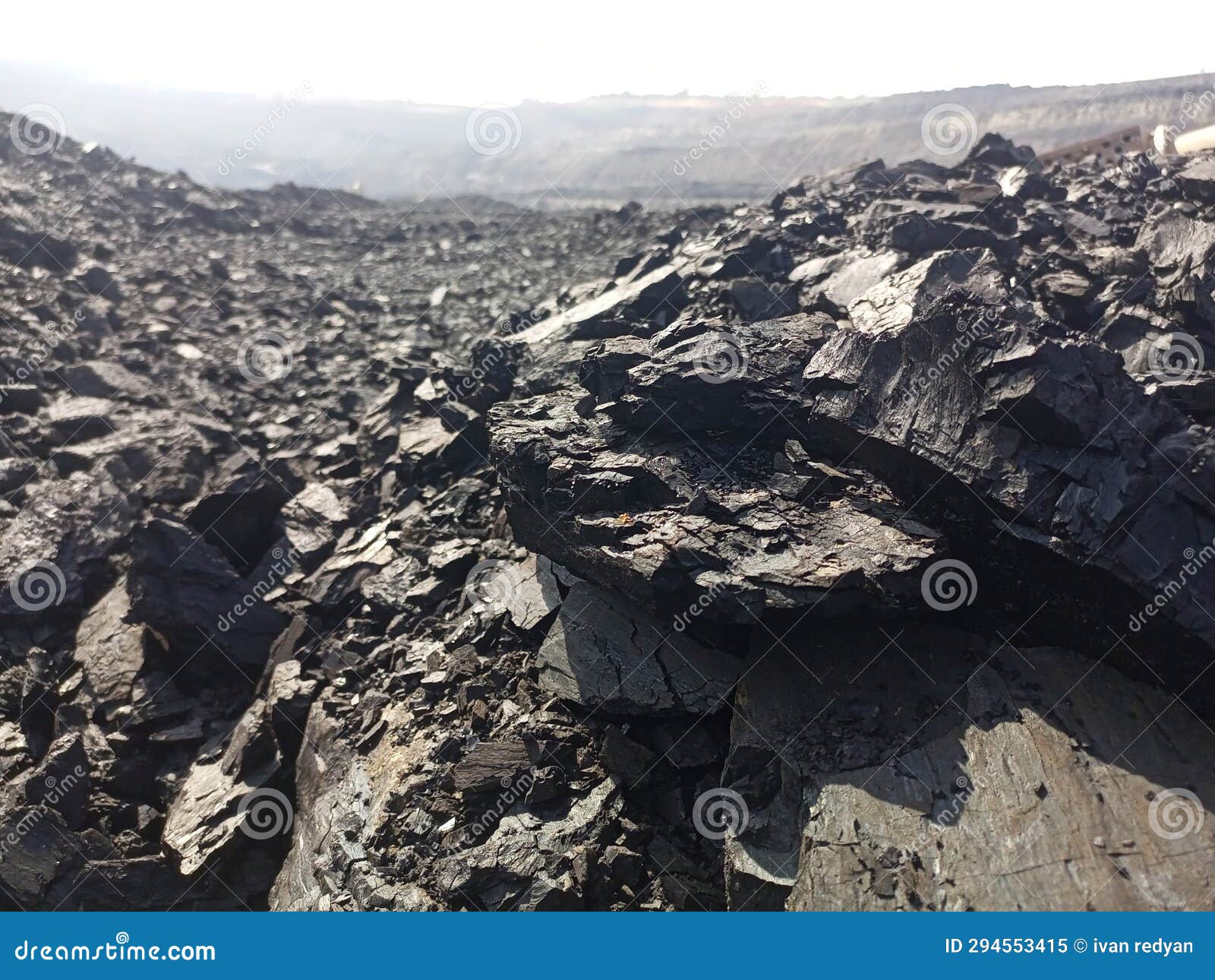 Coal Mine on the Island of Borneo Stock Image - Image of soil, cliff ...