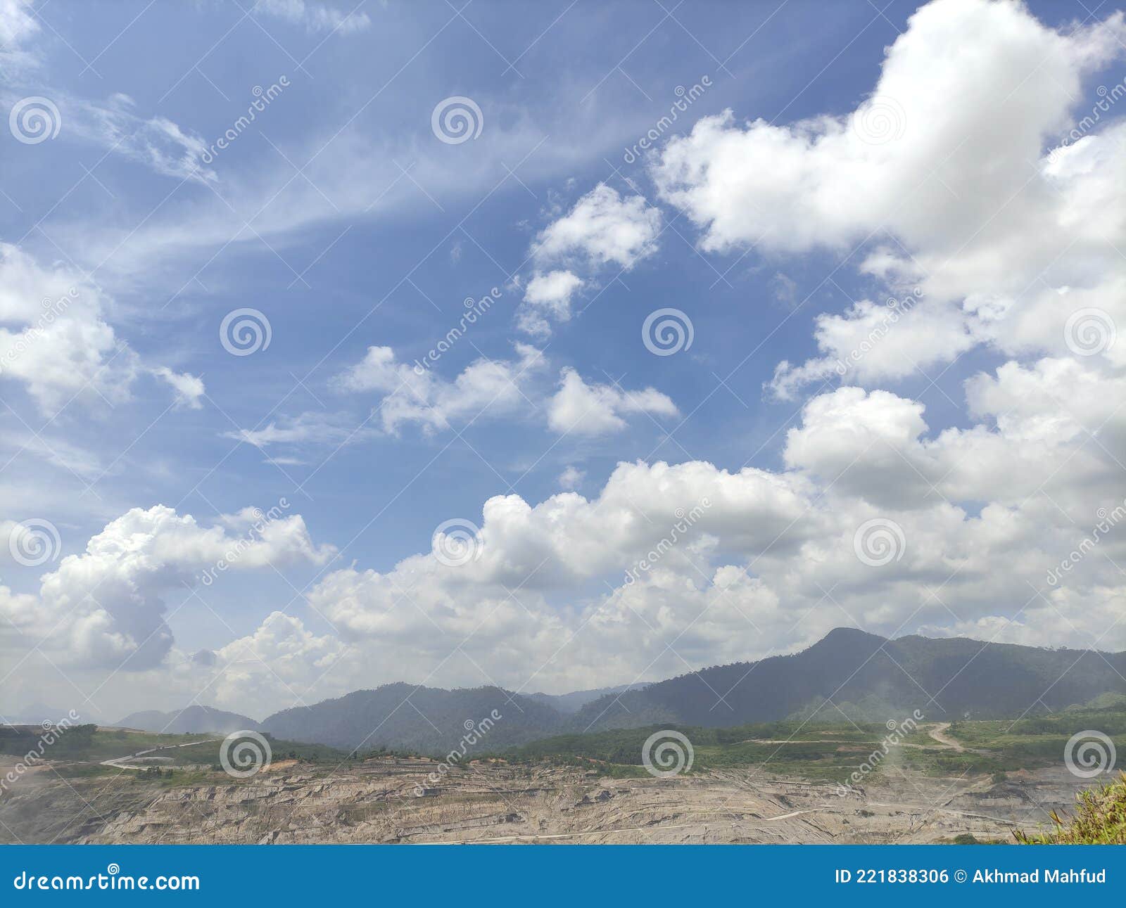 Coal Mine Scenery in East Kalimantan Stock Photo - Image of mountain ...